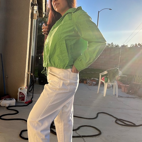 American Vintage | Jackets & Coats | Vintage Cropped Green Jacket ...